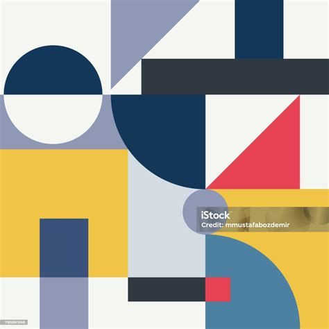 로열티프리 스톡 벡터 지오메트리 미니멀리즘 아트워크 포스터 심플한 모양과 그림 브랜딩 웹 배너 비즈니스 패션 Fabriceps에 인쇄를위한 스칸디나비아 스타일의 추상 벡터