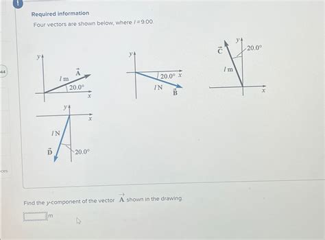 solved required informationfour vectors are shown below