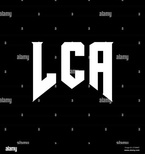 lca letter logo design for technology company lca logo design black