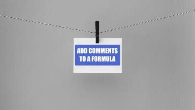 Add Comments To A Formula Excel Tips MrExcel Publishing
