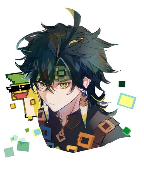 Kinich And Ajaw Genshin Impact Drawn By Sayasann Danbooru