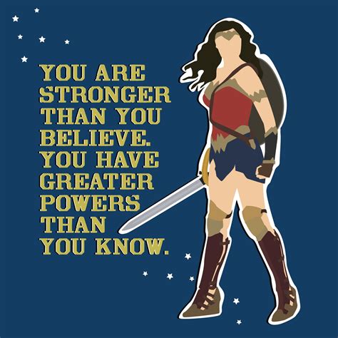Wonder Woman Stronger Than You Believe 8x8 Giclee Print Etsy