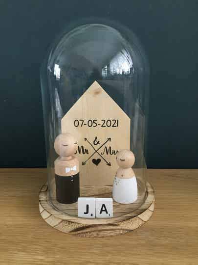 Bruidspaar Stolp Little Gfts Stolp Decoratie Bruiloft Diy Huwelijk Decoratie