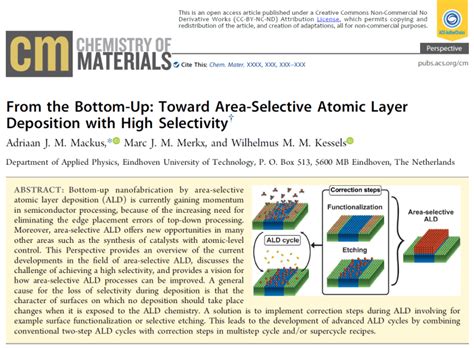 Towards Area Selective Atomic Layer Deposition With High Selectivity