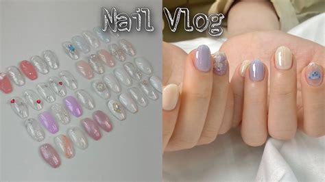 네일샵 브이로그 6월 이달의아트설명ㅣ네일시술영상💅🏼 ️ Youtube