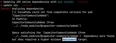 Not Compatible With IOS 12 Version Issue 64 Capacitor Community Admob GitHub