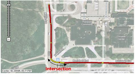 Suspension Of The Map Matching Algorithm Near An Intersection