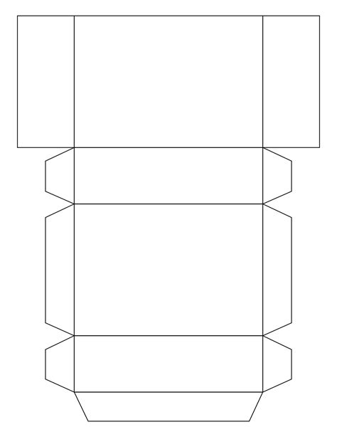 Paper Rectangle Box Template Box Template Printable Box Template