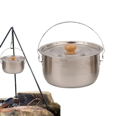 야외 요리 세트 보관 가방이 있는 경량 요리 냄비 3 4 인용 캠핑 조리기구 캠핑 하이킹 피크닉 3 가지 크기 Aliexpress