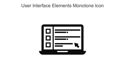 User Interface Elements Monotone Icon In Powerpoint Pptx Png And