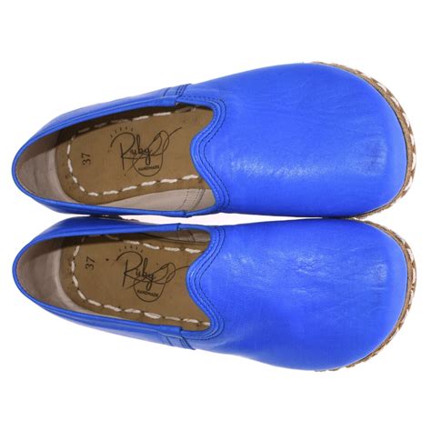 Barefoot Shoes Men Loafer Blue Minimalist Slip On Wide Toe Box Comfy
