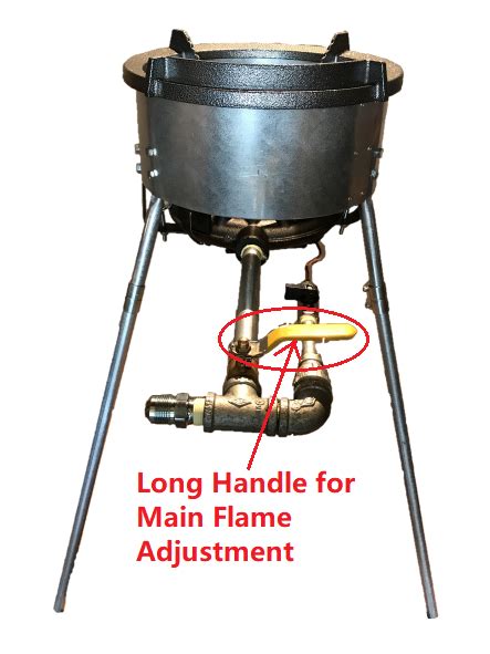 New Long Handle For Flame Adjustment Of Powerflamer Natural Gas 160 And