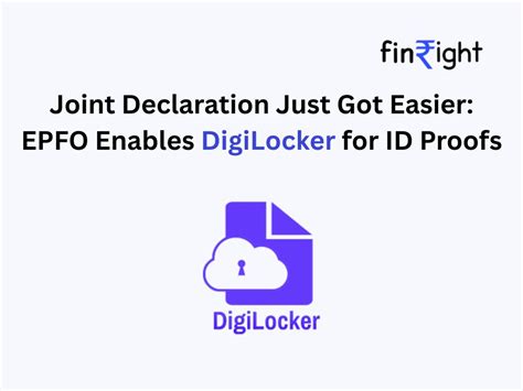 Epfo Enables Digilocker For Easy Joint Declaration