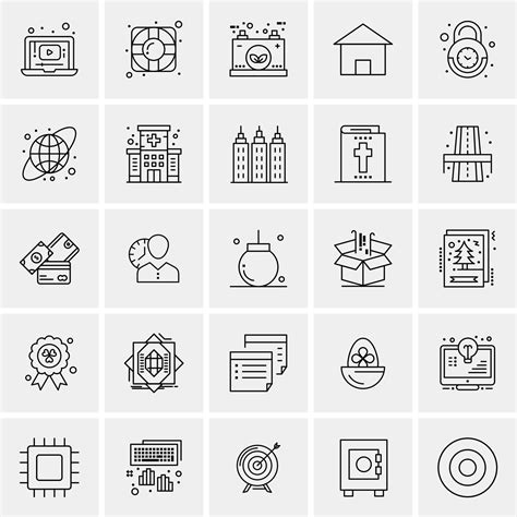 Home House Building Icons Flat And Line Filled Icon Set Vector Blue