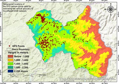 Geographical Locations Of The GPS Sample Points Used For Estimating The Download Scientific