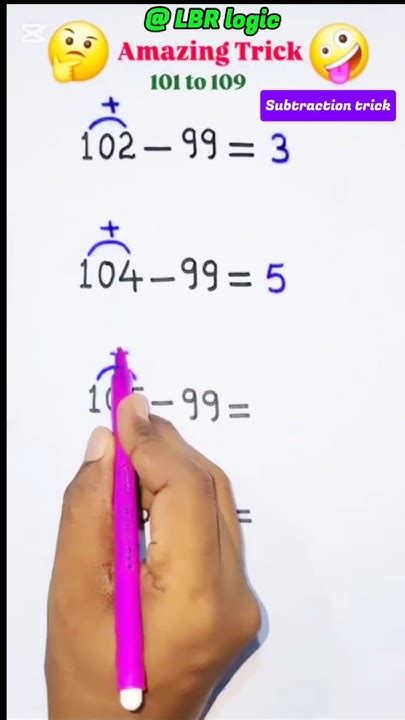 Amazing Trick Subtraction Trick Shorts Ytshorts Subtractiontrikcs 😀😀 Youtube