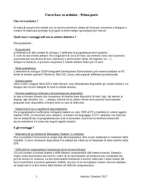 Corso Arduino 1 Pdf