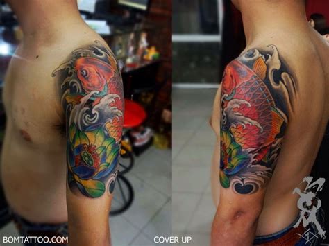 Koifish Tattoo By Bom Bomtattoo Com Tattoos Polynesian Tattoo Polynesian