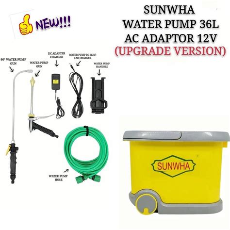 Sunwha 36l Water Pump 240v And Accessories Shopee Malaysia