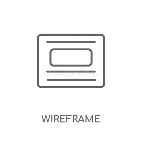 Wireframe Outline Icon Simple Design From Web Development Icon Collection Ui And Ux Pixel