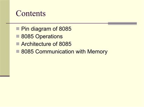 8085 Architecture And Memory Interfacing1 Ppt