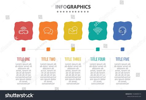 Process Diagram Flow Chart Info Graph Stock Vector Royalty Free