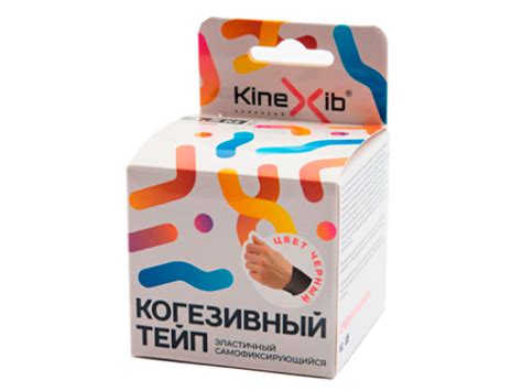 Когезивный-тейп Kinexib 4,5м х 5см чёрный оптом купить у компании СПРИНТЕР
