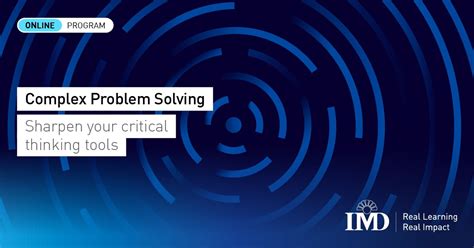 Complex Problem Solving Online Course Critical Thinking Course
