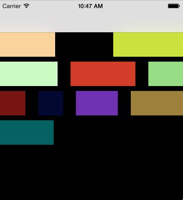 Ios UICollectionViewFlowLayout Cells With Different Widths But Same Interitem Spacing
