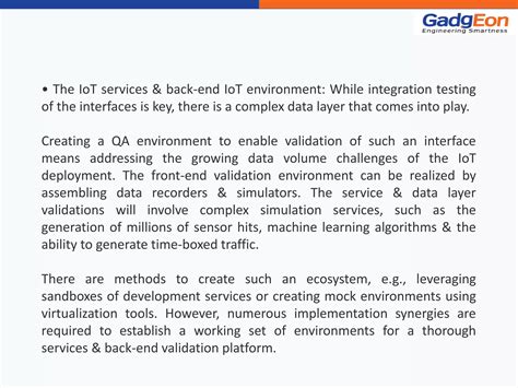 IoT Application Testing Complexities Challenges PPT