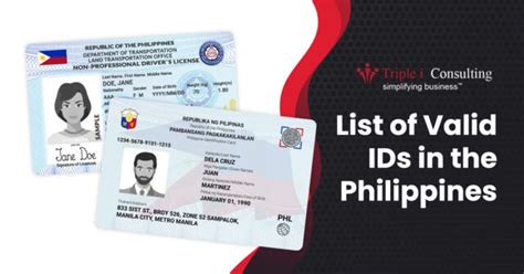 valid ids in the philippines triple i consulting