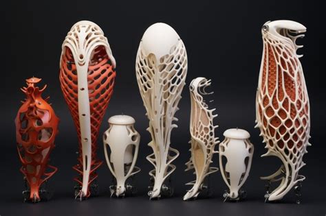 Premium AI Image Array Of D Printed Prosthetic Components