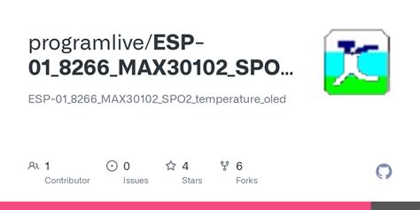 Github Programliveesp 018266max30102spo2temperatureoled Esp 01