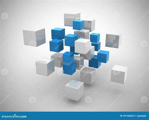 Abstract Geometric Shapes From Cubes Stock Photo Image Of Creativity