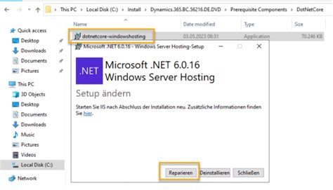 Error Installing Bc22 Webclient On Windows Server 2022 Aspnetcoremodulev2