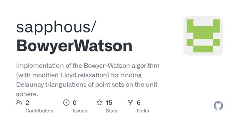 Github Sapphousbowyerwatson Implementation Of The Bowyer Watson