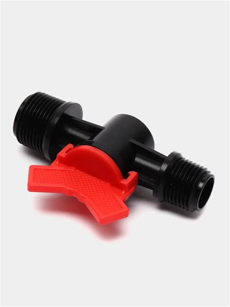 Кран пластиковый наружняя резьба 1 2 3 4 ⋆ Капельный полив