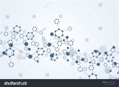 Structure Molecule Communication Dna Atom Neurons Stock Vector Royalty