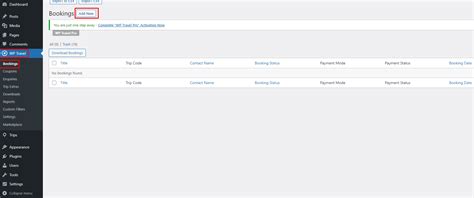add booking details manually from the backend wp travel