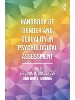 Handbook Of Gender And Sexuality In Handbook Of Gender And Sexuality In Pdf PDF4PRO