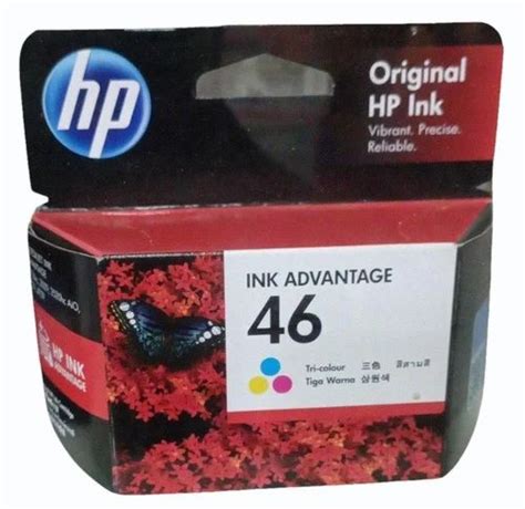 Hp 46 Tri Color Ink Cartridge at Rs 937 | HP Color Inkjet Cartridge in ...