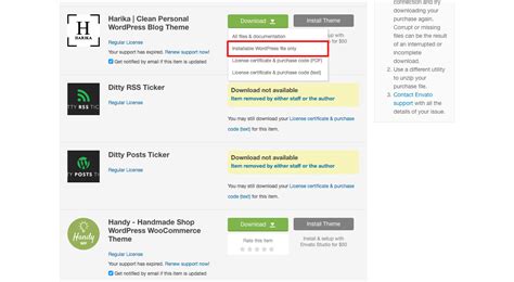 Solving Missing Stylesheet Theme Installation Error Themosaurus Documentation