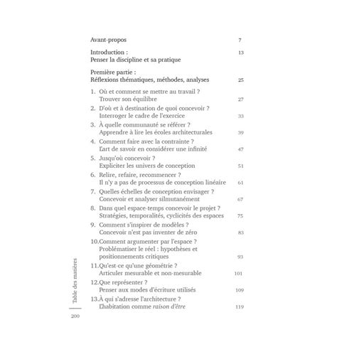 La Conception Architecturale Méthodes Réflexions Techniques Les