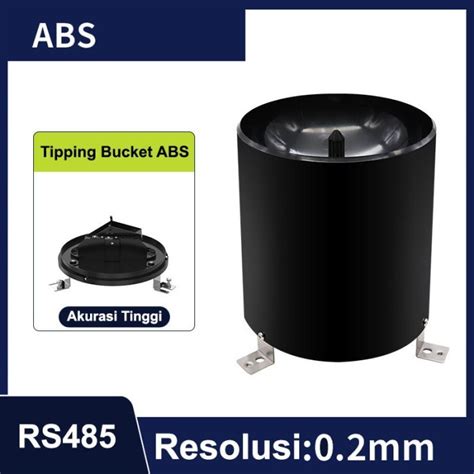 jual sensor curah hujan rain gauge tipping bucket abs kualitas tahan lama rs485 shopee indonesia