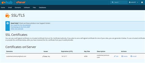 How To Manage Freessl Certificates In Cpanel Web Hosting Hub