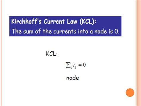 KVL And KCL PPT