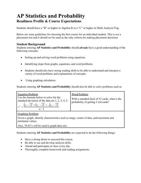 Ap Statistics Problems
