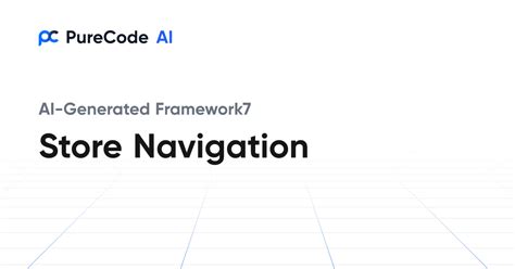 generate beautiful framework7 store navigation ui with ai
