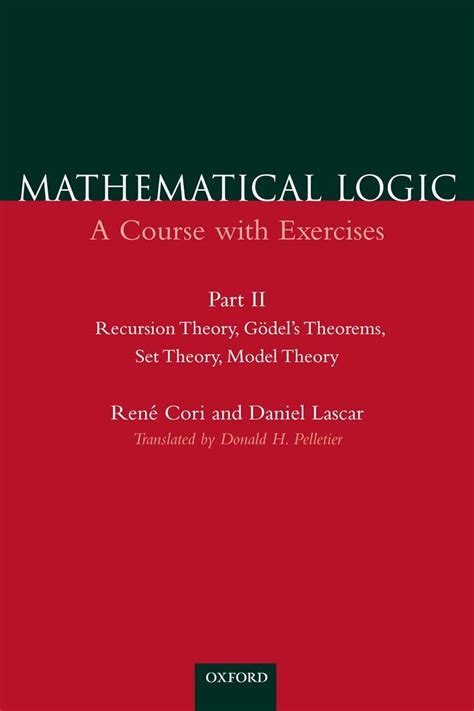 Amazon Recursion Theory Godel S Theorems Set Theory Model Theory Mathematical Logic A