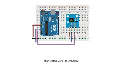 Arduino Interfacing Triple Axis Accelerometer Xl3358 Stock Vector Royalty Free 1514056382